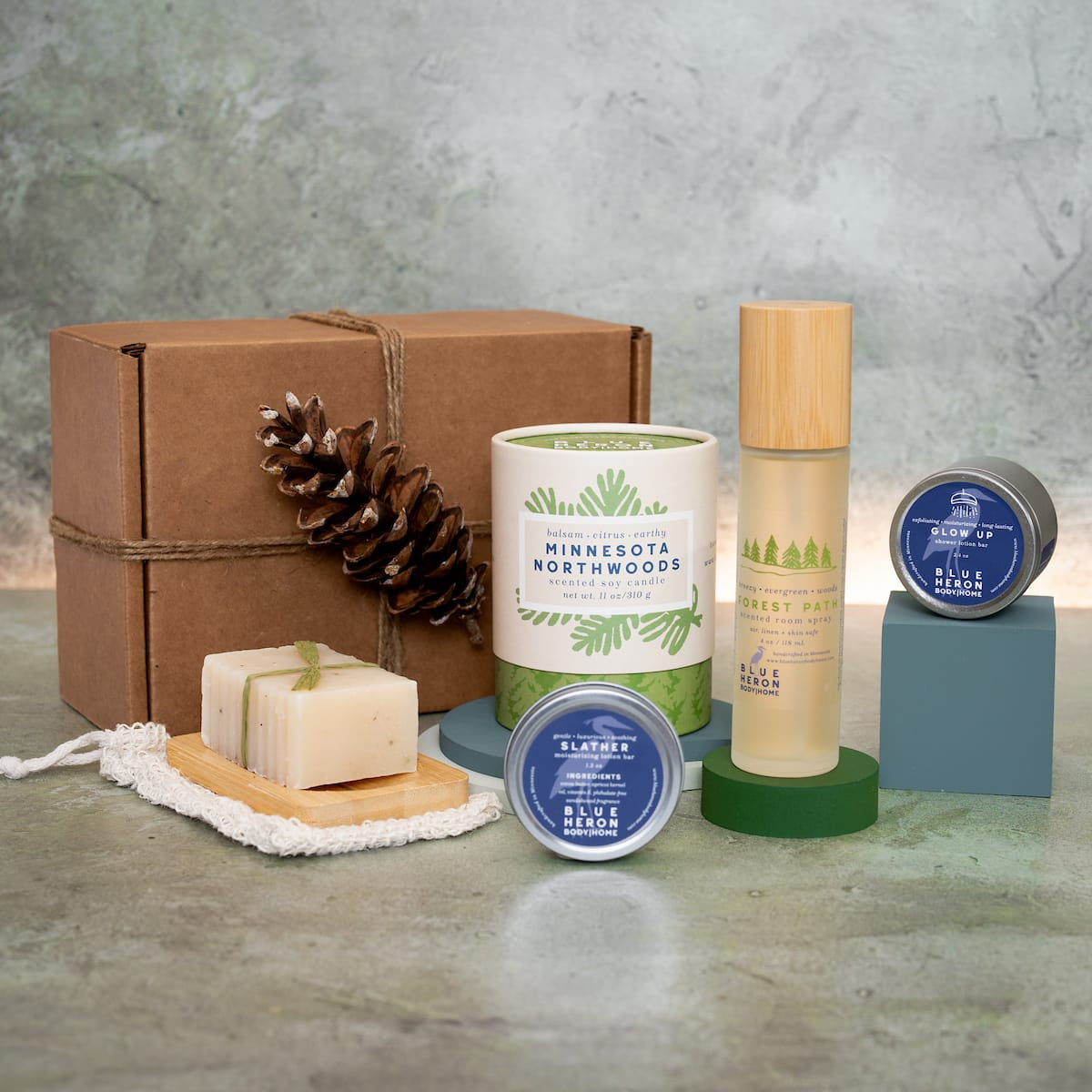 Nature Inspired Self Care Gift Set | Forest Path Ritual | Blue Heron ...